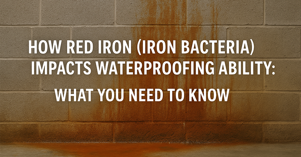 How Red Iron (Iron Bacteria) Impacts Waterproofing Ability: What You ...